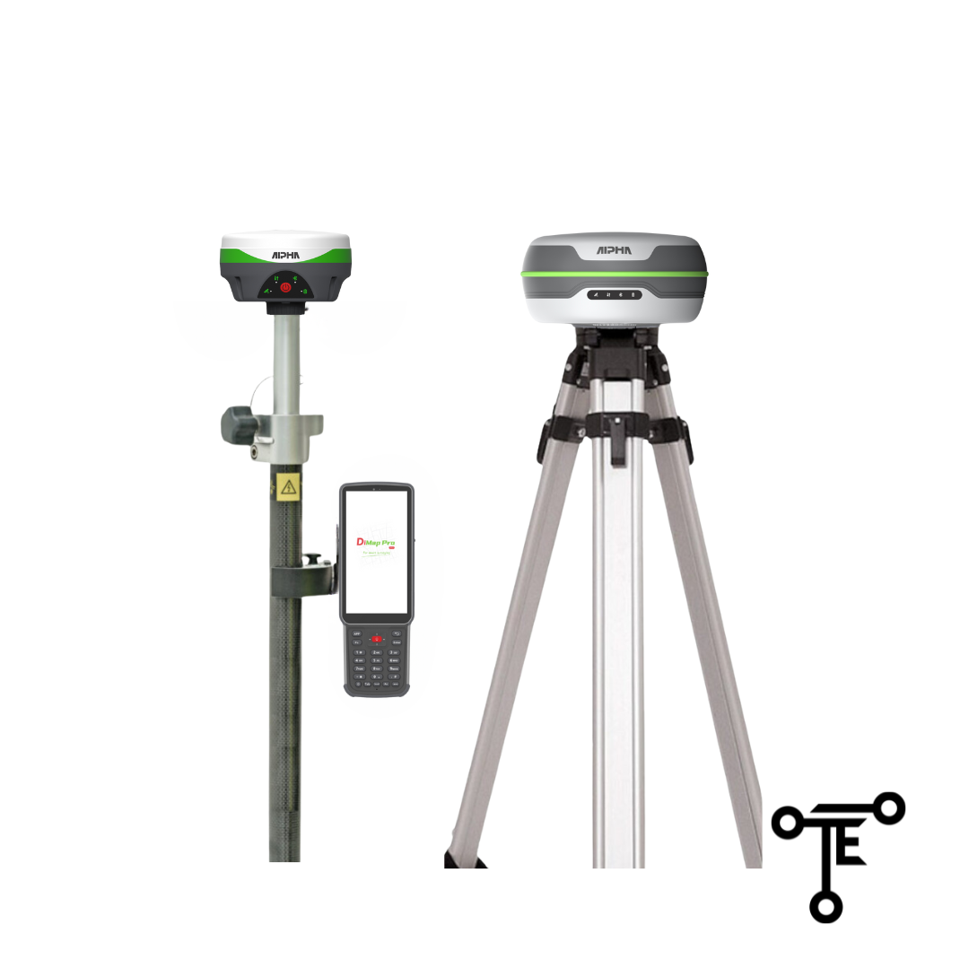 Paquete GNSS Marca ALPHA Modelo 5w, 4i, colectora B55